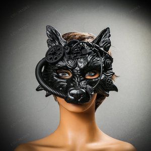 ILOVEMASKS | Accessories | Halloween Face Steampunk Air Gas Wolf Mask ...